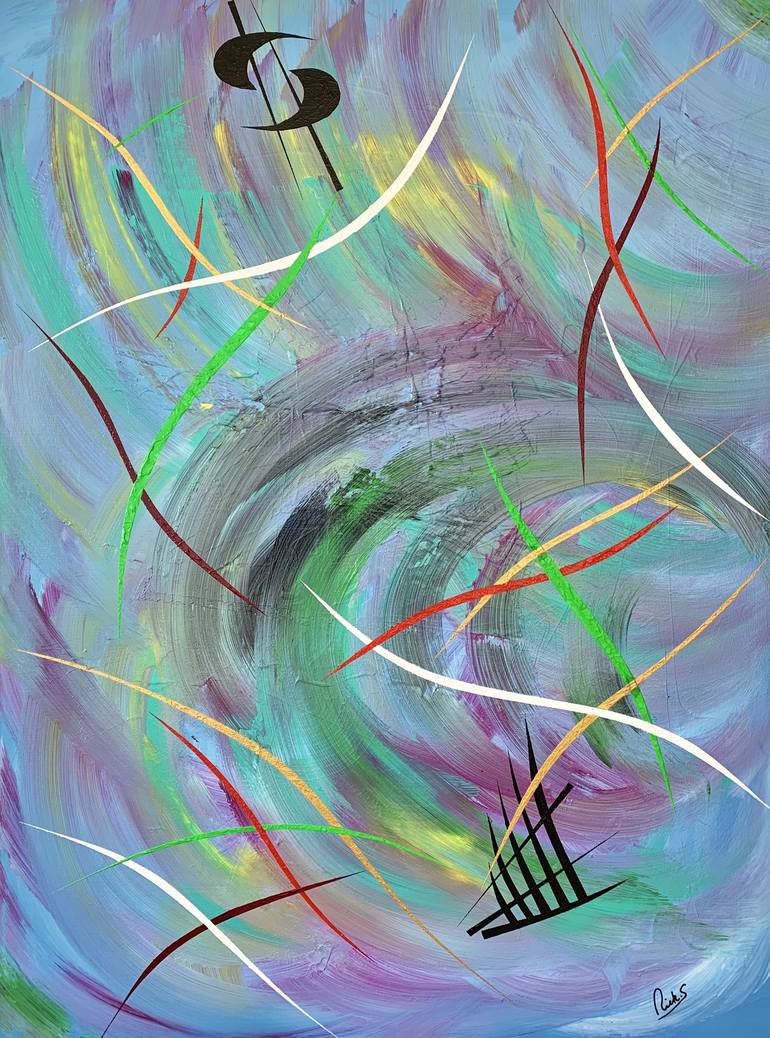 SWIRLING VIBRATIONS Painting by Rick Smith | Saatchi Art