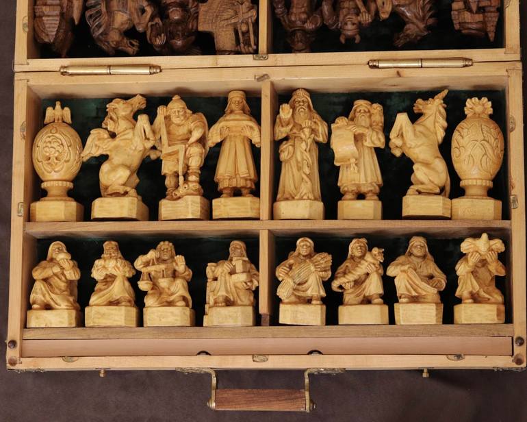 Legendary “Good and Evil” chess Sculpture by Andriy Pistun | Saatchi Art