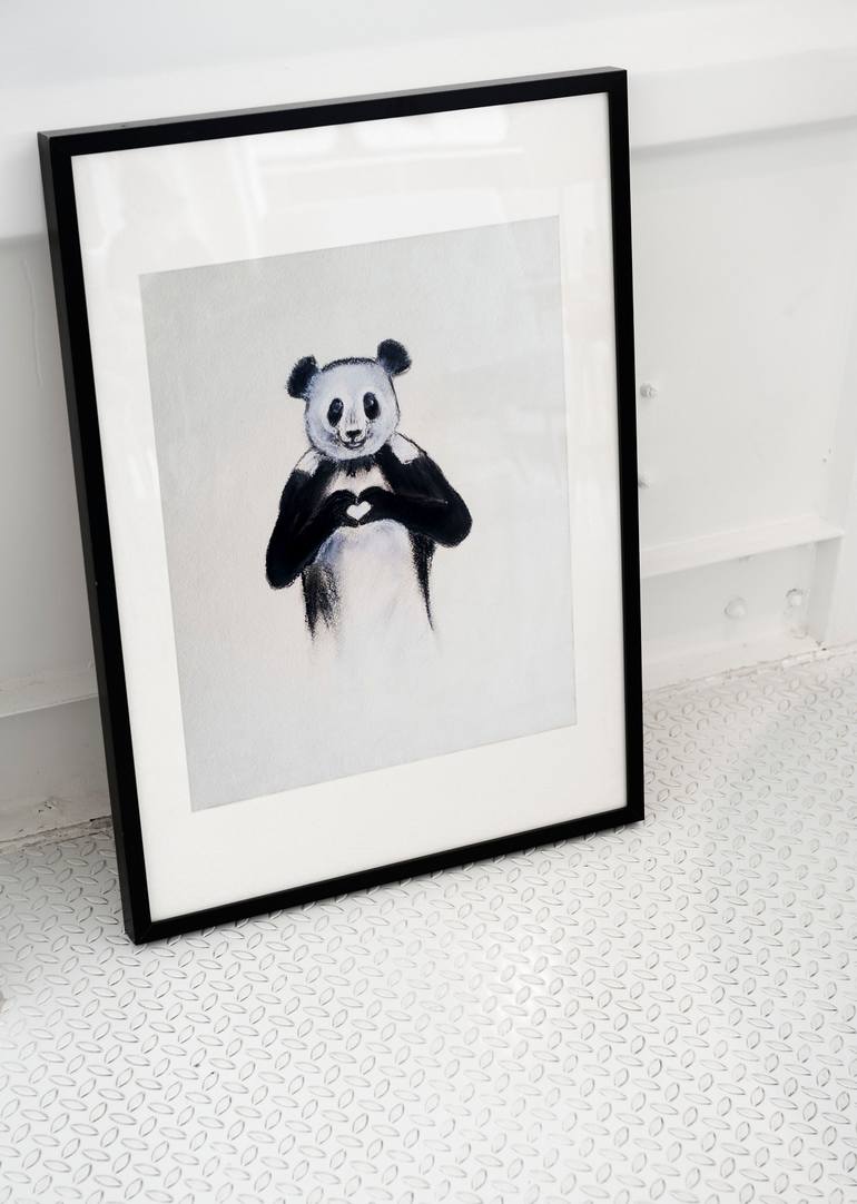 From Panda with love Drawing by Katia Holmes | Saatchi Art