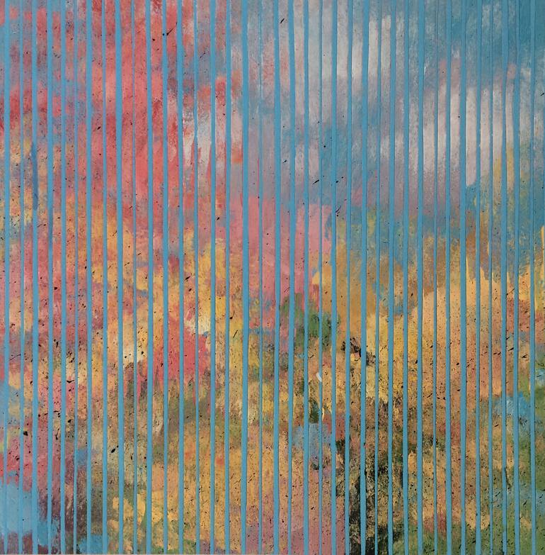 Autumn Colors Vertical Striations Painting by Tim GRANT | Saatchi Art