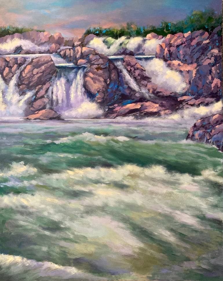 Great Falls #3 Painting by Tim GRANT | Saatchi Art