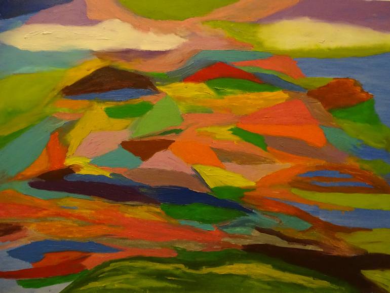 field colors Painting by Zinoviy Sukach | Saatchi Art