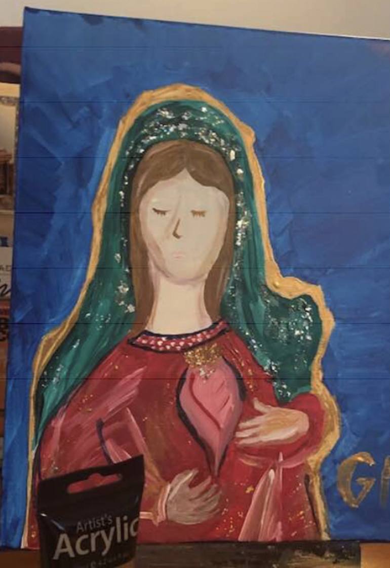 Our Lady of Guadalupe Painting by Georgette Miller | Saatchi Art