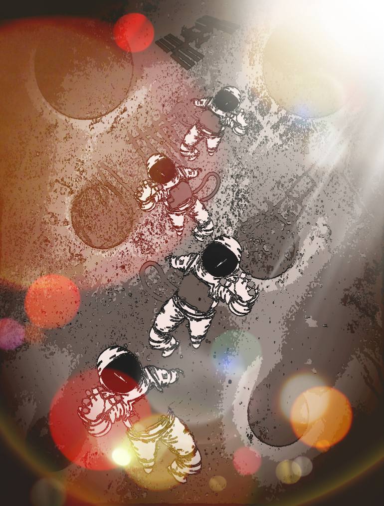 outer SPACE Painting by Steven Murray | Saatchi Art