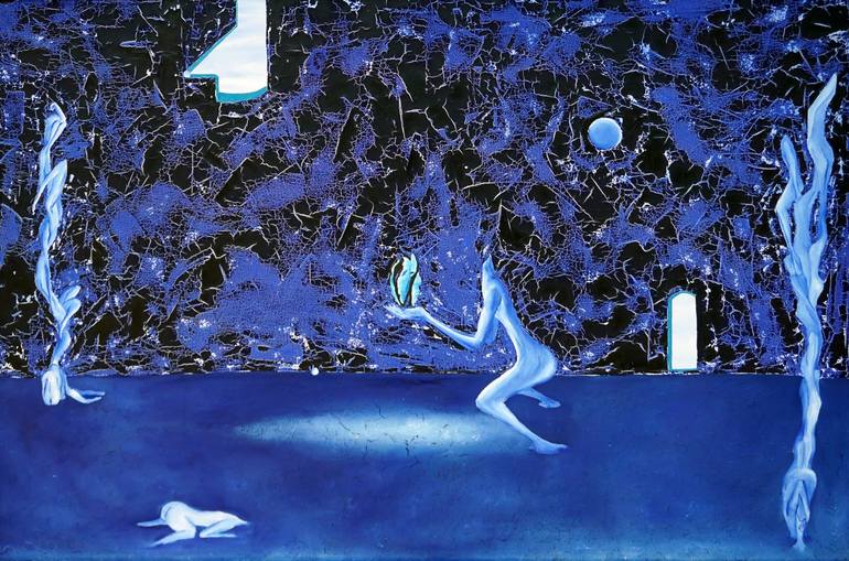 lunar influence Painting by Mauricio Silerio | Saatchi Art