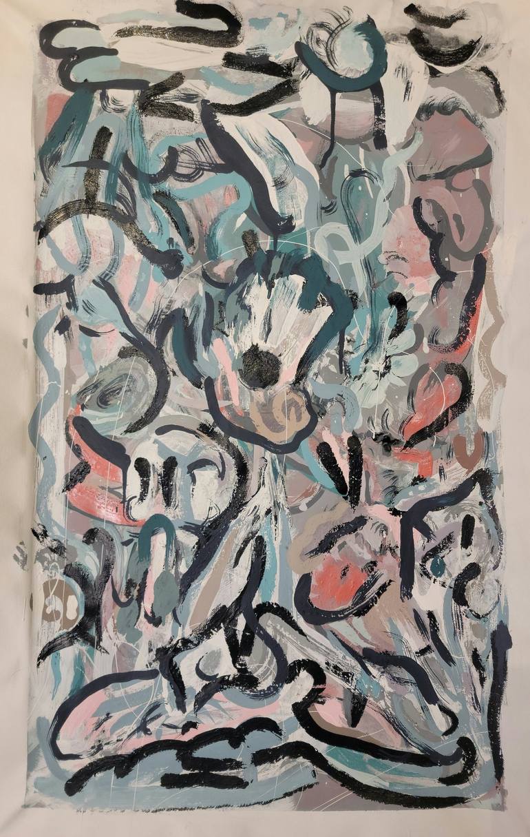 Lilly pad and iceberg Painting by Zavin Harris | Saatchi Art