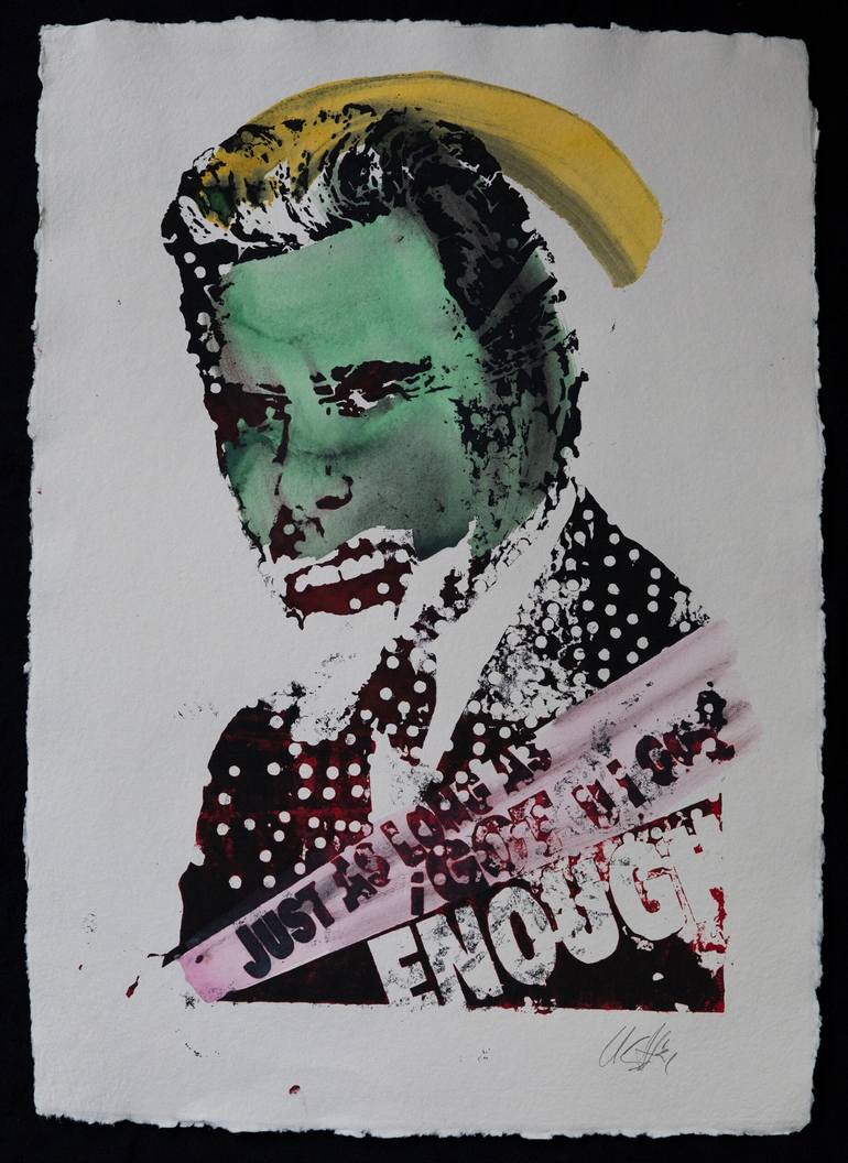 Carrington and his yellow banana Printmaking by Ulrik Christian ...