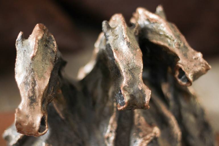 The three headed horse Hippoi Athanatoi Sculpture by Leya Marincic ...