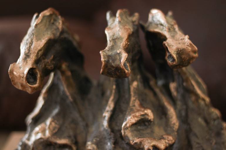 The three headed horse Hippoi Athanatoi Sculpture by Leya Marincic ...