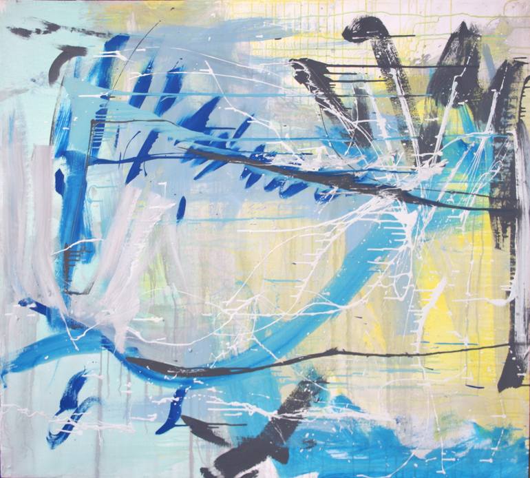 Blue Bird Painting by Dejan Kljun | Saatchi Art