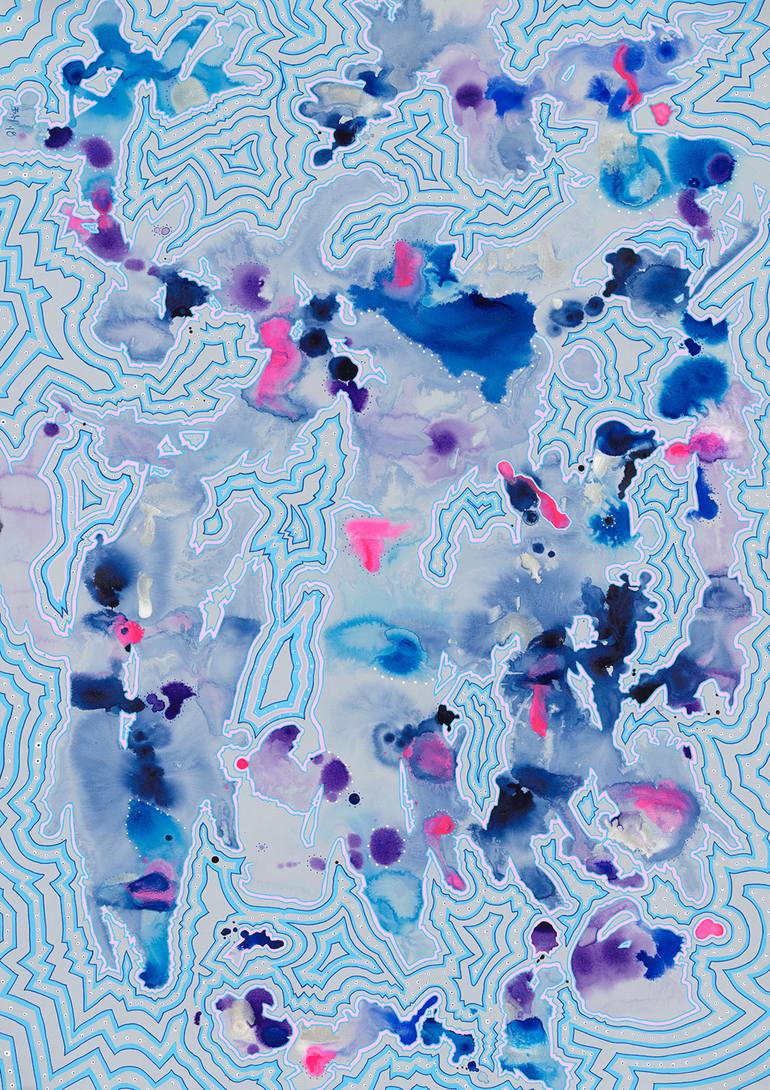 Blue (All Day) Painting by Bay The Artist | Saatchi Art