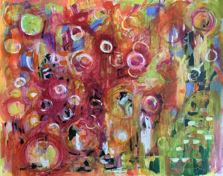 Into the Garden Painting by Terri J Rice | Saatchi Art