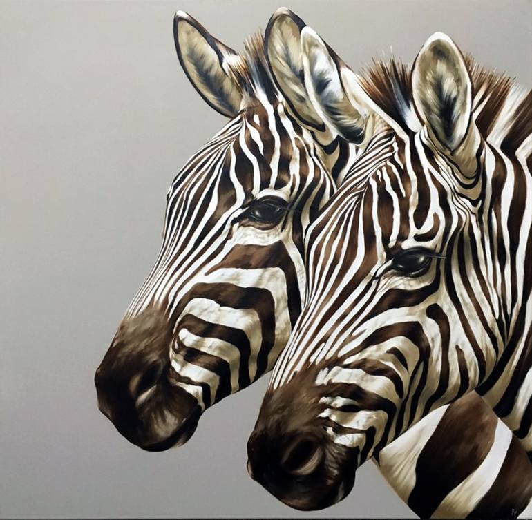 Golden Couple Painting by Robina Yasmin | Saatchi Art