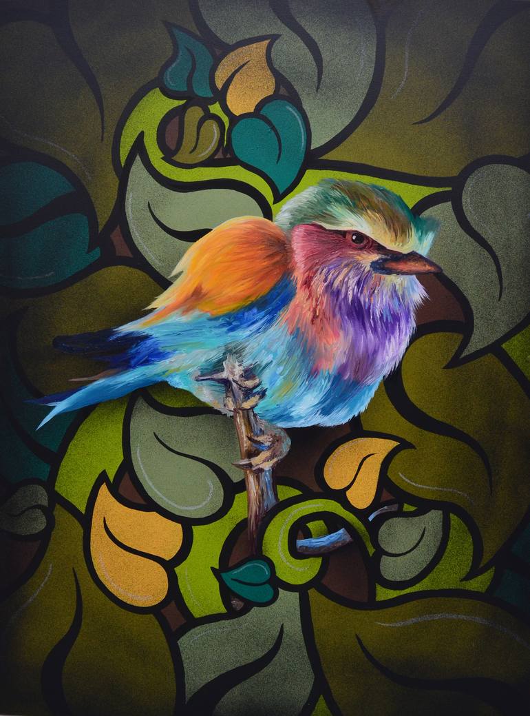 Little Bird Painting by Kayleigh Doughty | Saatchi Art