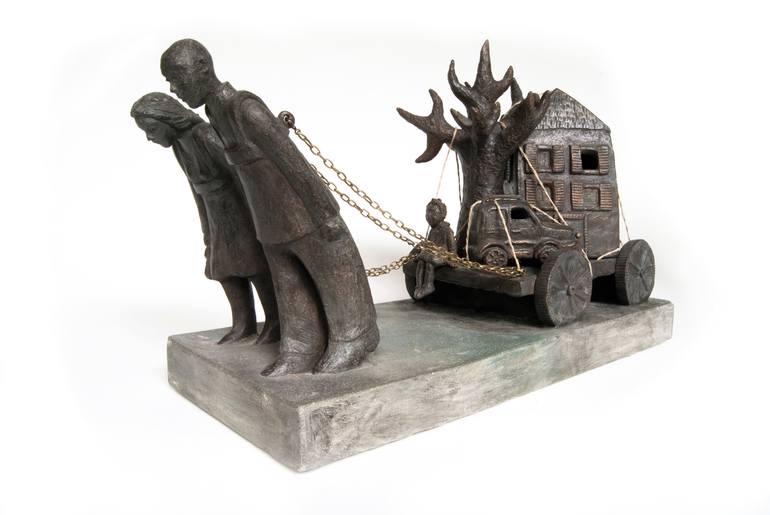 LE CHARIOT DE LA VIE Sculpture by Sandra Gamby | Saatchi Art