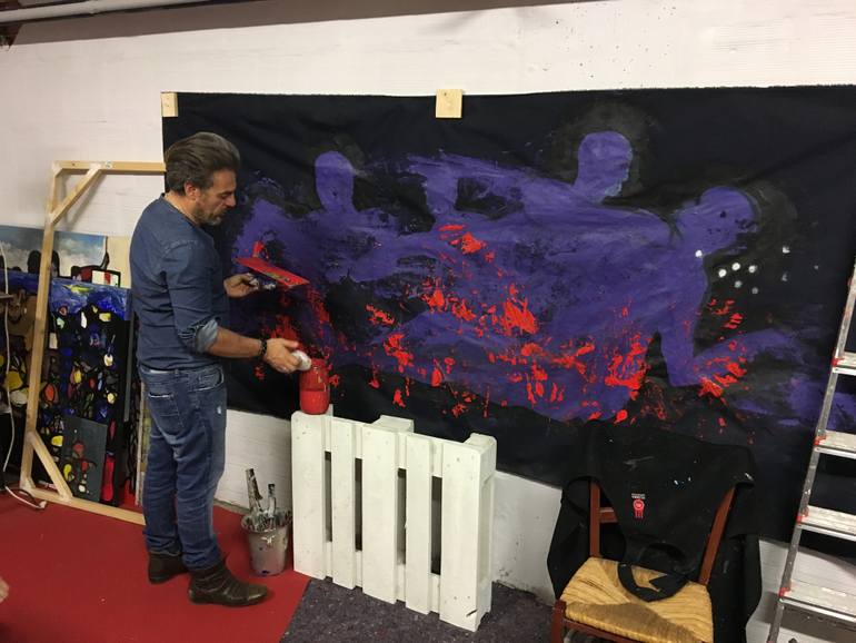 The disunity of languages Painting by Andrea De Luca | Saatchi Art