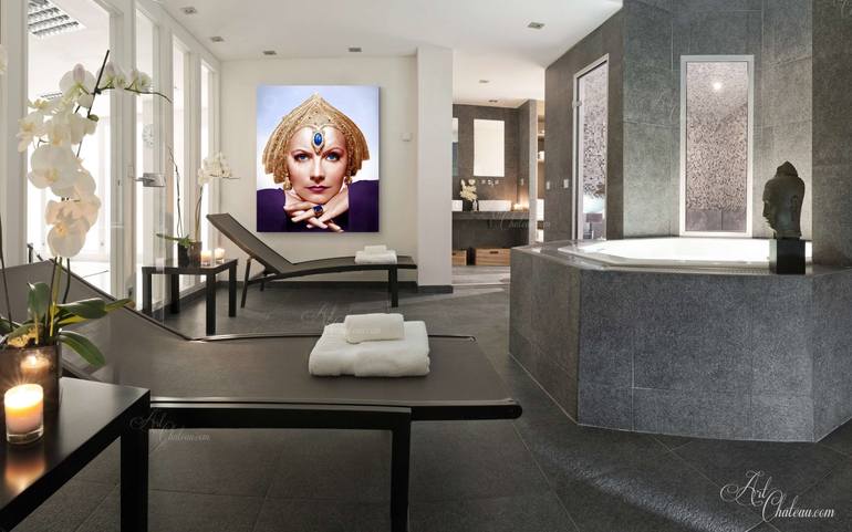 Greta Garbo, Starring in Mata Hari Painting by Daniel Evon | Saatchi Art