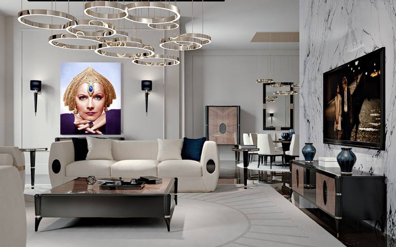 Greta Garbo, Starring in Mata Hari Painting by Daniel Evon | Saatchi Art