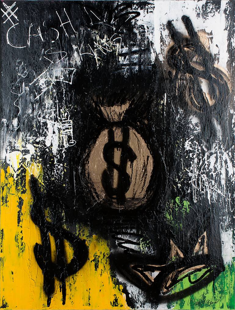 Cash Painting by Gloria Haghpasand | Saatchi Art