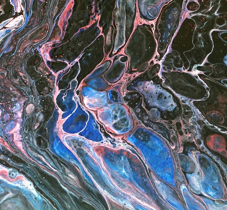 Black Wave Painting by Silvy Kranz | Saatchi Art