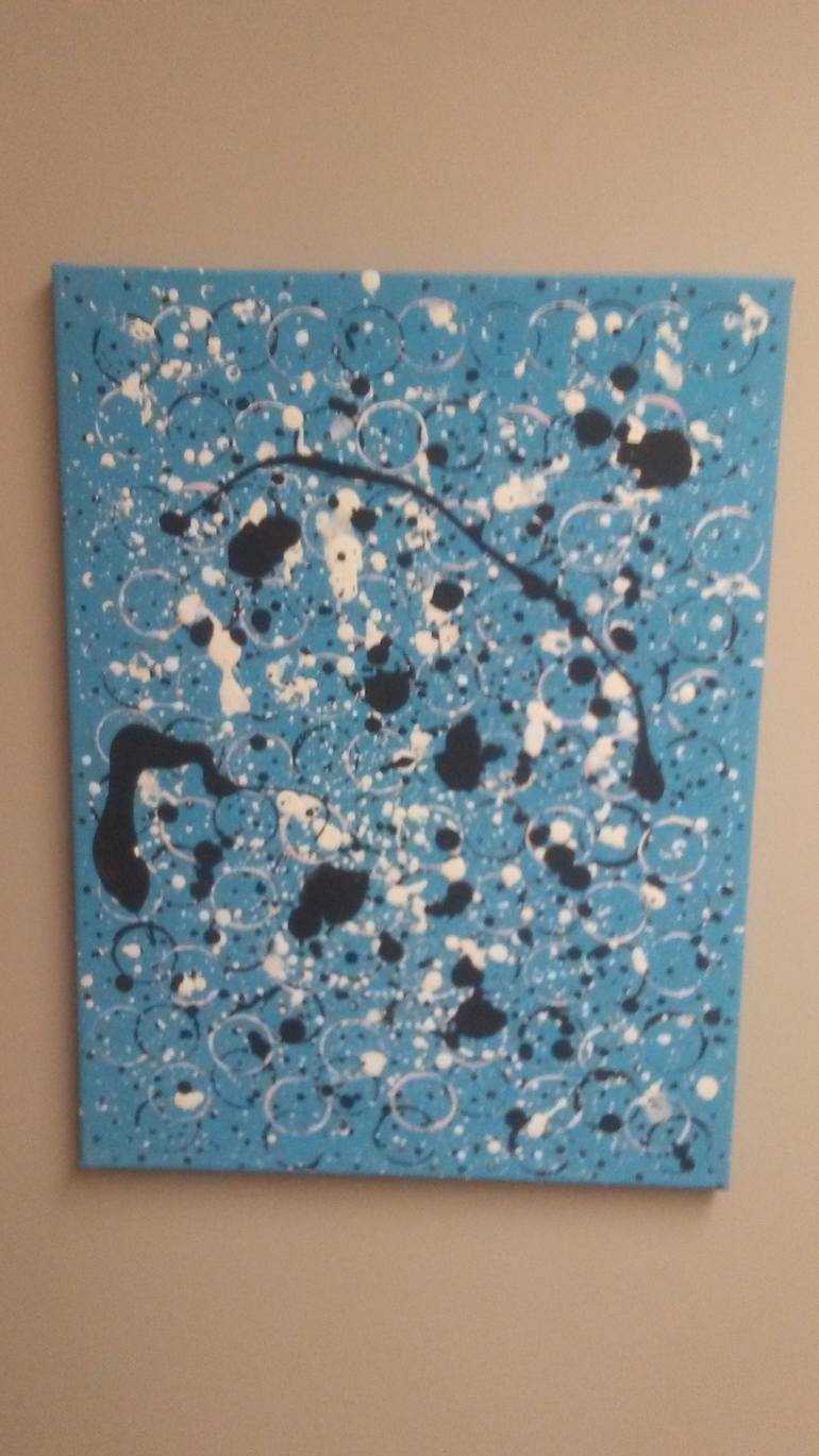 blue feeling Painting by Kyle Sauer | Saatchi Art