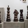 Handmade Raku Chess Set Of Five Pieces, 30inches tall, King, Rook ...