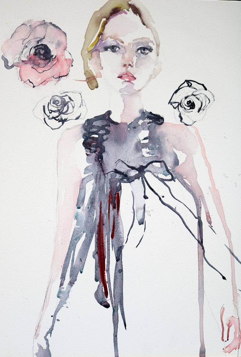 Baby Doll Painting by Barbara Simonson | Saatchi Art