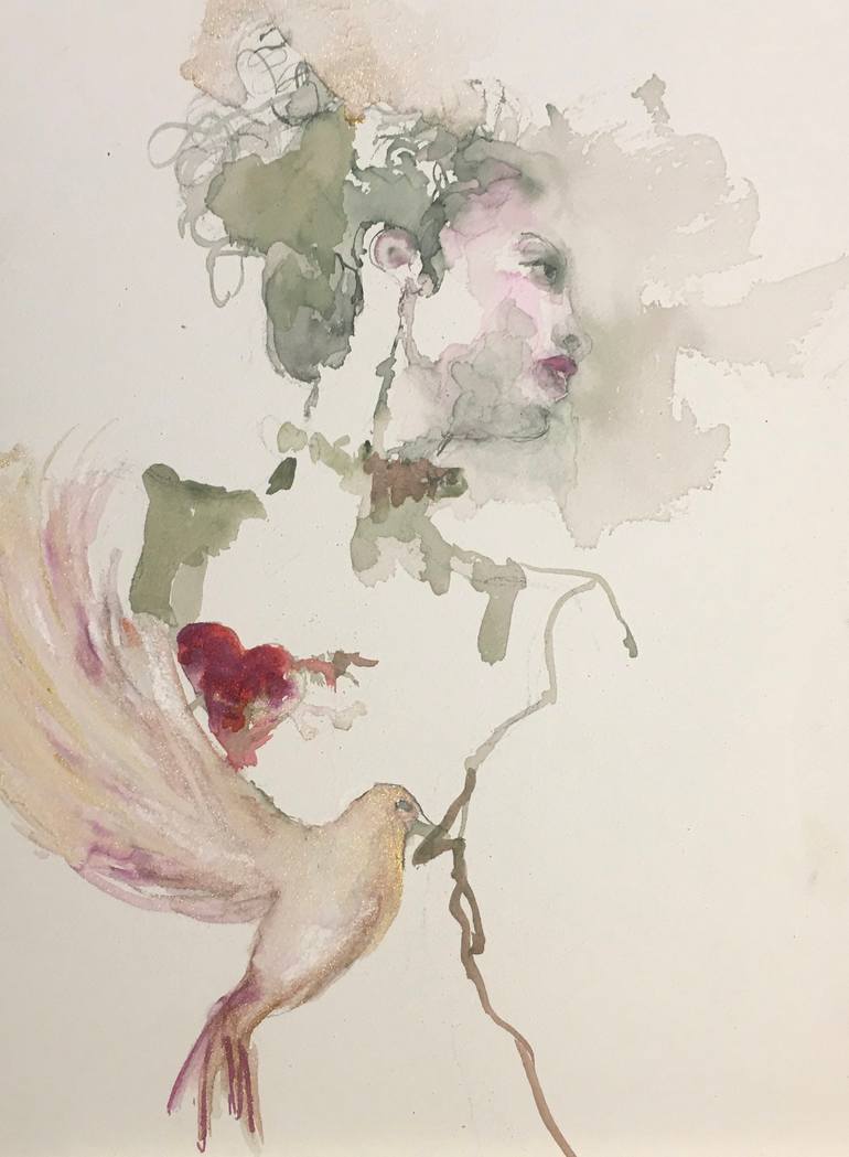 Healing Heart Painting by Barbara Simonson | Saatchi Art