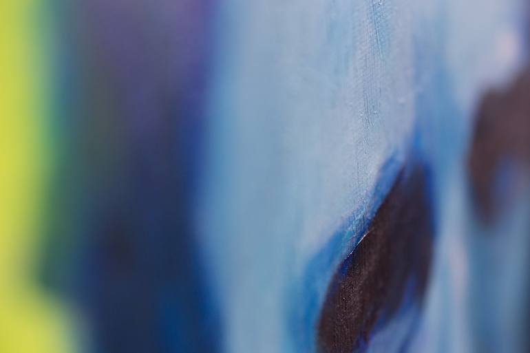 Blue Face Painting by Zoran Marjanovic | Saatchi Art