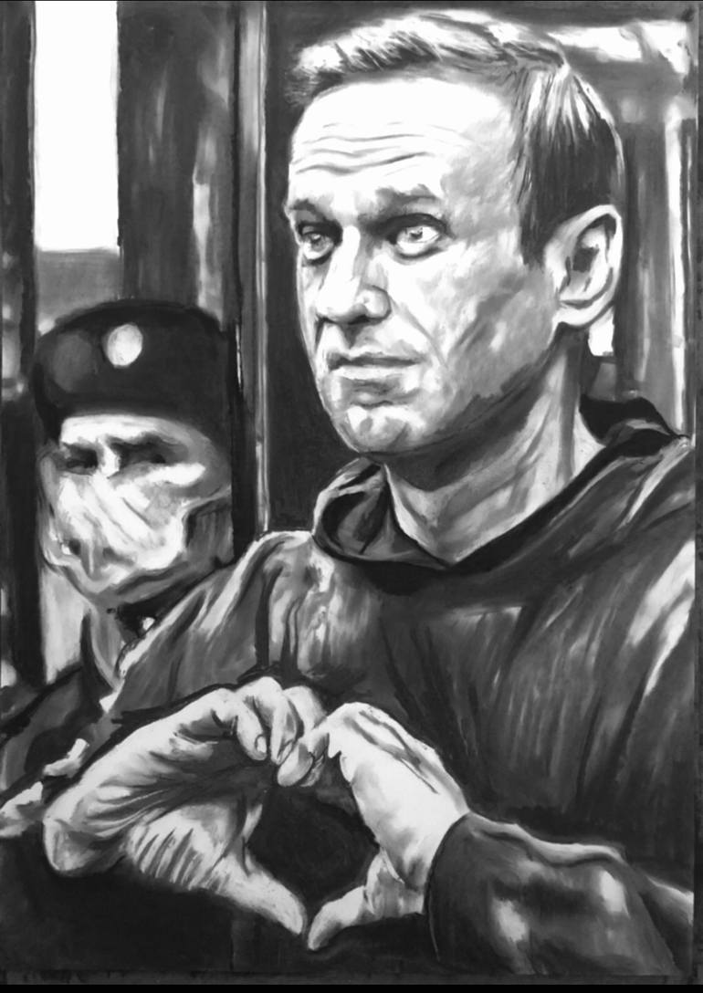ALEXEÏ NAVALNY Drawing by Richard Hanssens | Saatchi Art