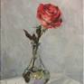 Red rose Painting by Dada Novikova | Saatchi Art