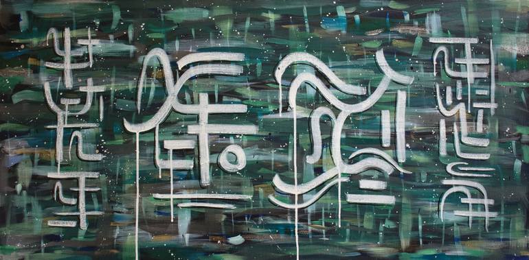 Ocean signs Painting by Maria So | Saatchi Art