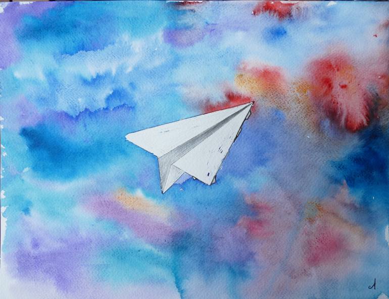 Last flight Painting by Liudmyla Tymoshenko | Saatchi Art United Kingdom