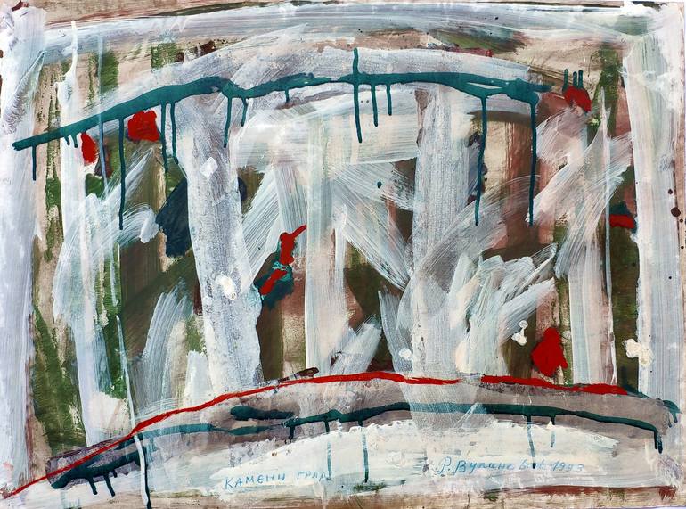 The Stone City Painting by Ratko Vulanovic | Saatchi Art