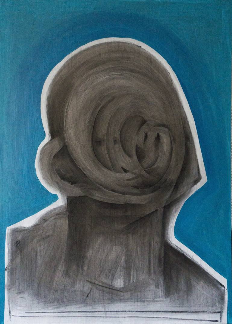 faceless portrait 1 Painting by Sebastián Bayo | Saatchi Art