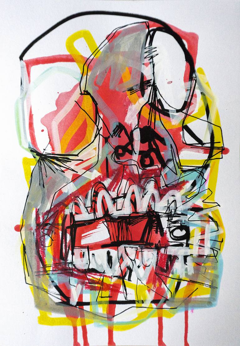 Raw Head 5 Painting by Sebastián Bayo | Saatchi Art