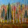 Birch Dance Painting by Alexis L Baranek | Saatchi Art