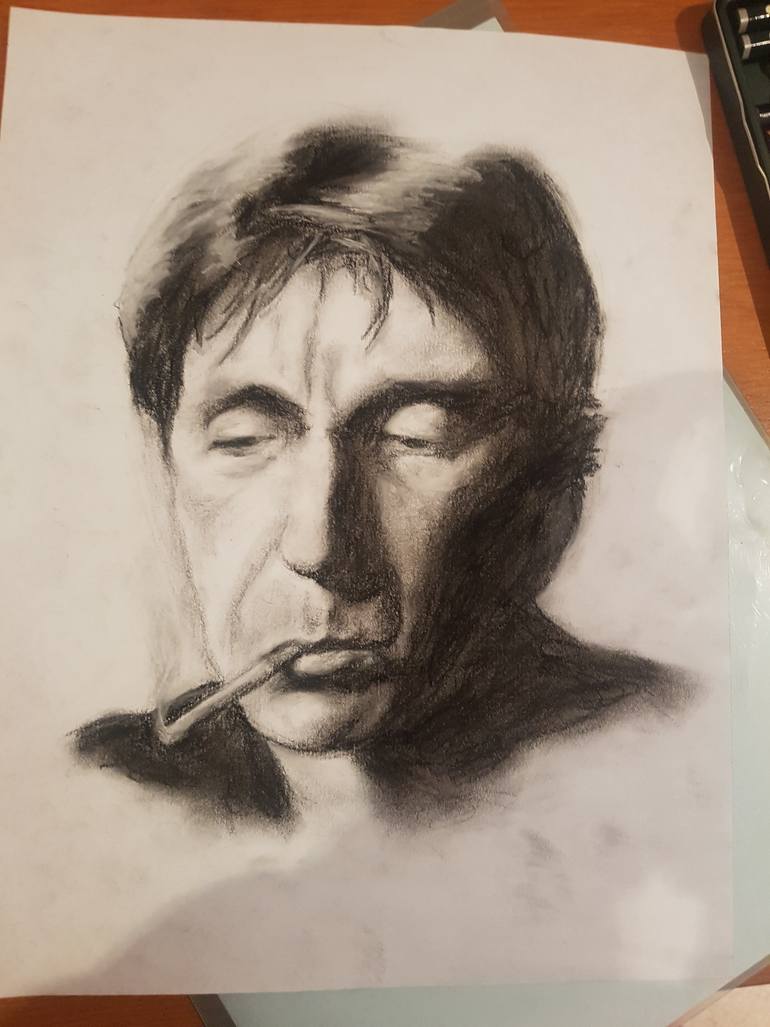 Al Pacino Drawing by Pablo Echeverria | Saatchi Art