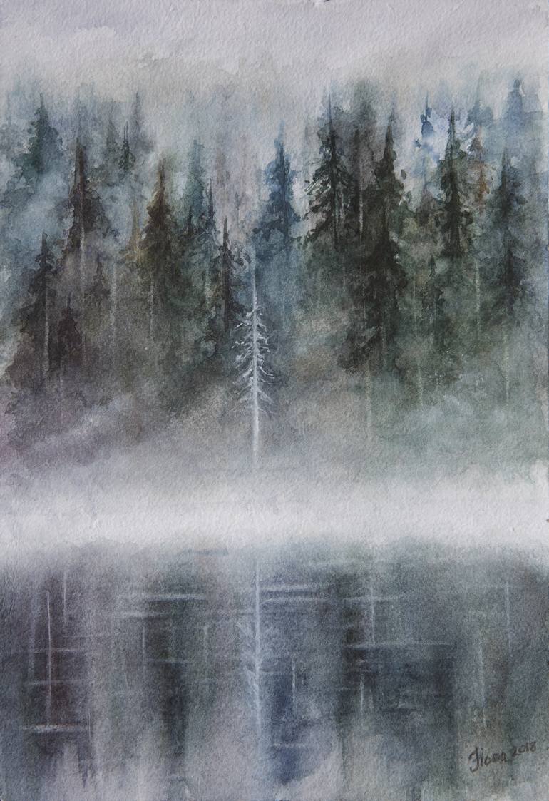 Alone Painting by Fiona Fernandes Diminieux | Saatchi Art