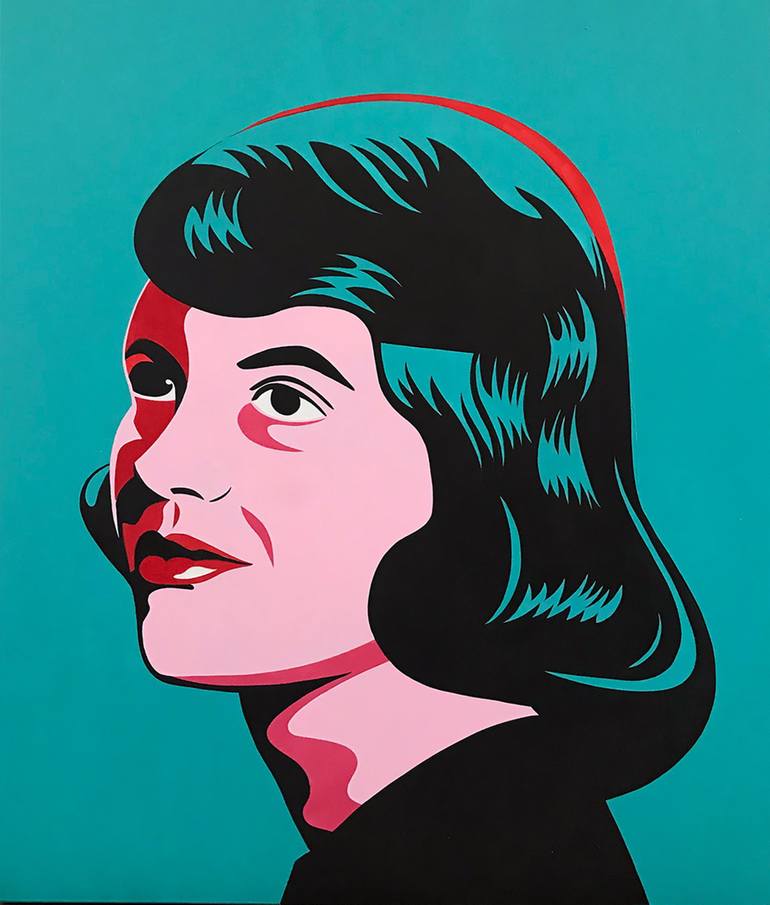 Sylvia Plath Portrait Painting by Jordi Ferrandiz | Saatchi Art