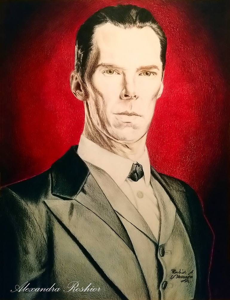 Benedict Cumberbatch Drawing by Alexandra Roshior | Saatchi Art