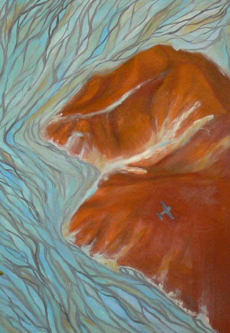 Dry Riverbed Painting by Jana Dedochova | Saatchi Art