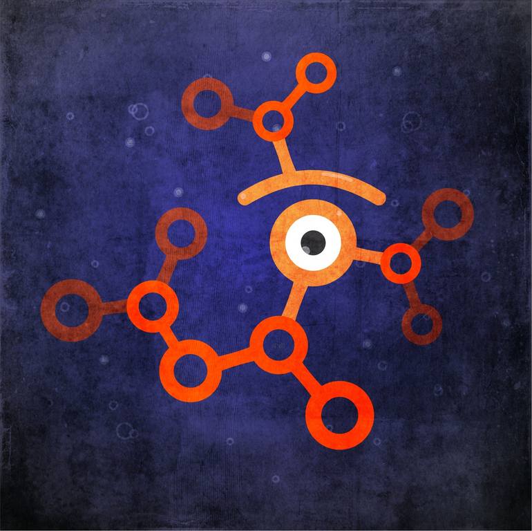 la molécula de la mirada rem Digital by Ojolo Mirón | Saatchi Art