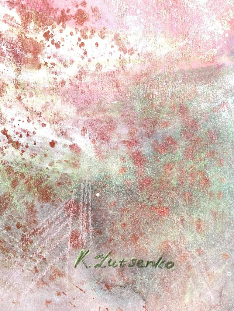 Flamingo couple Painting by Ksenia Lutsenko | Saatchi Art