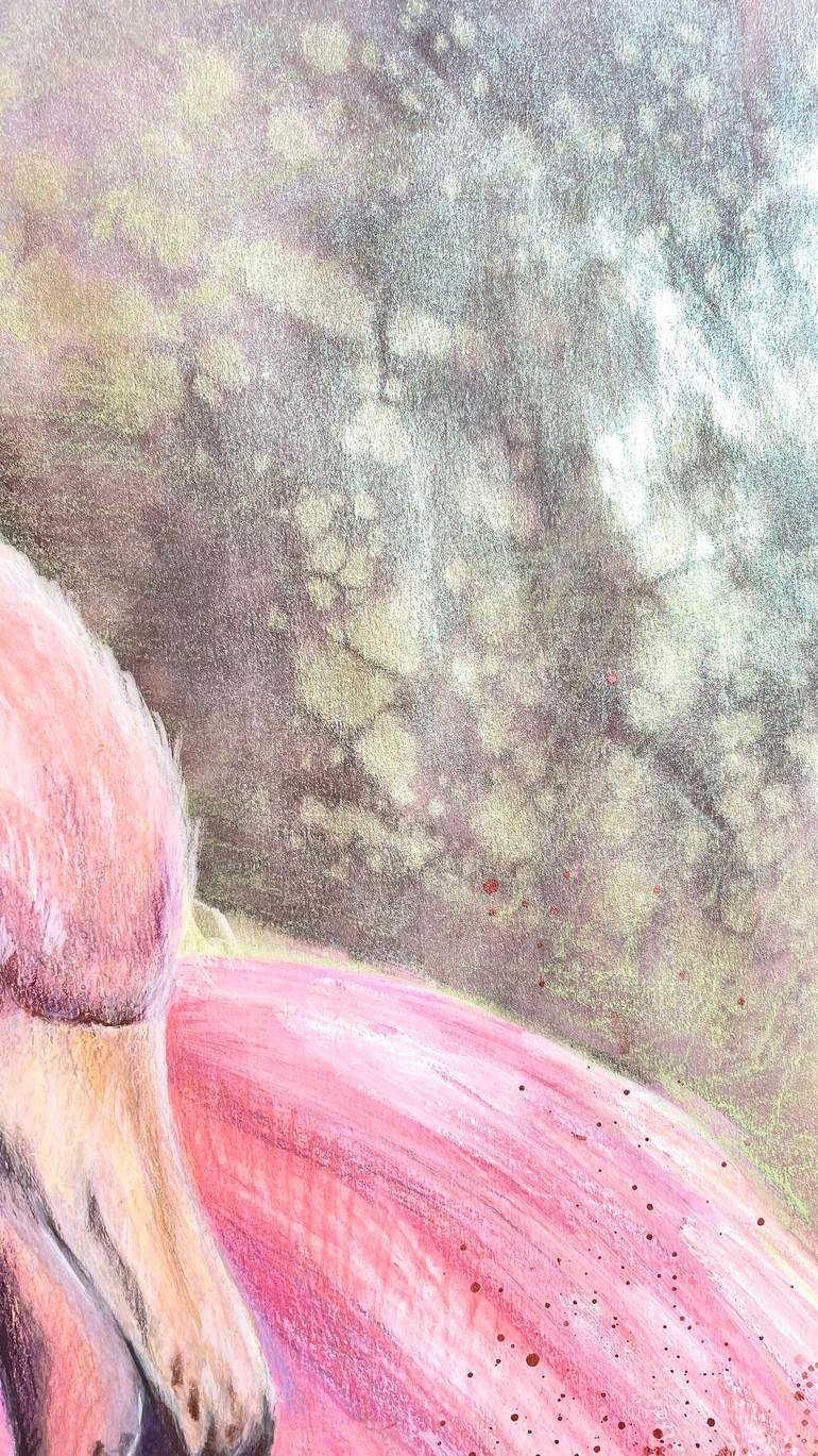 Flamingo couple Painting by Ksenia Lutsenko | Saatchi Art