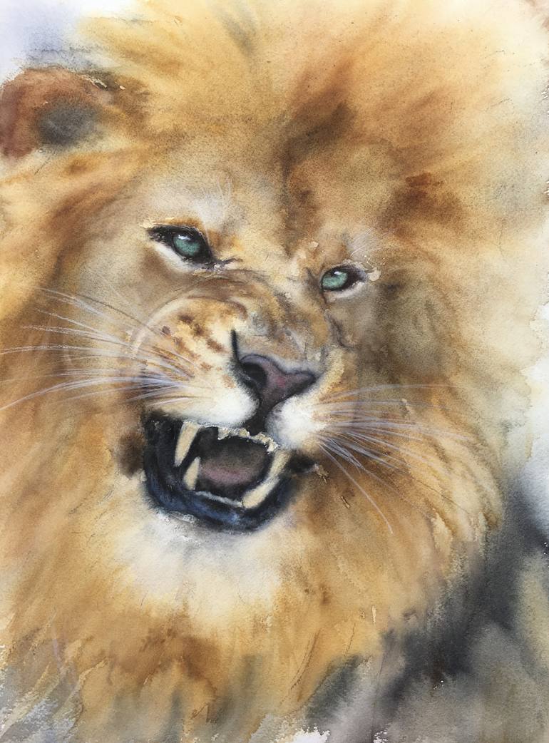 FEARLESS Painting by Ksenia Lutsenko | Saatchi Art