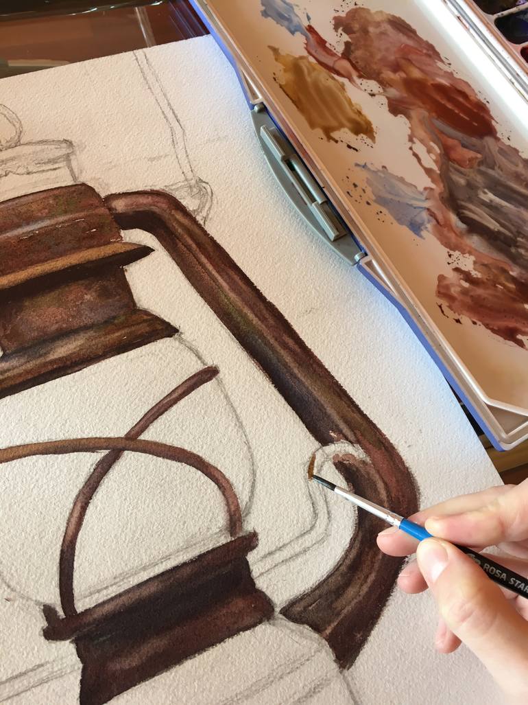 EL FAROL Painting by Ksenia Lutsenko | Saatchi Art