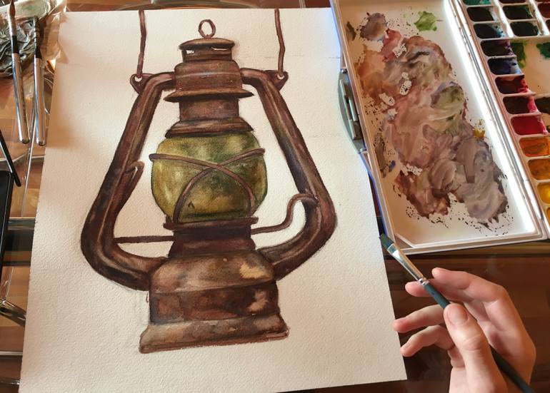 EL FAROL Painting by Ksenia Lutsenko | Saatchi Art