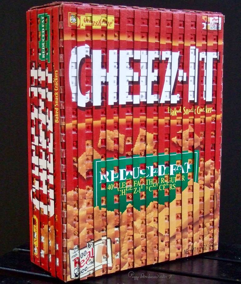 Cheez-Its Mixed Media by Peggy Dembicer | Saatchi Art
