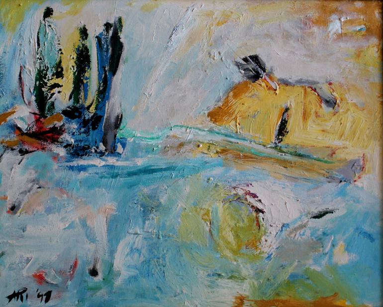 Gathering Painting by Ari Giverts | Saatchi Art